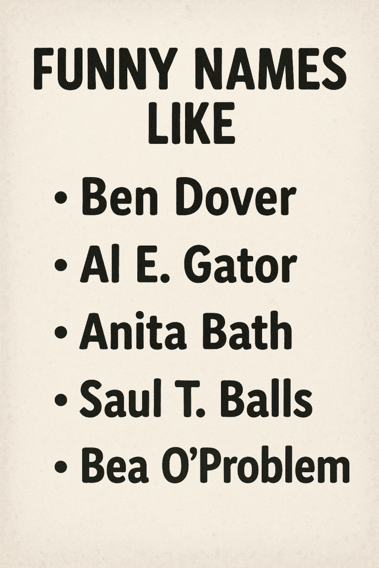 Funny Names Like Ben Dover: The Ultimate 500 Collection of Hilarious ...