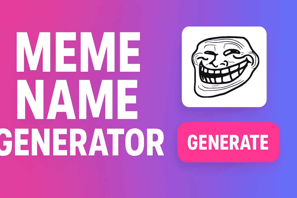 Meme Name Generator | Create Funny & Trending Meme Usernames Instantly - funny names generator