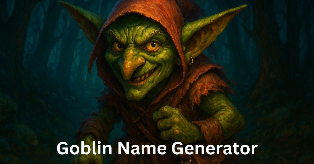 Goblin Name Generator – Generate DnD, WoW & Fantasy Goblin Names ...
