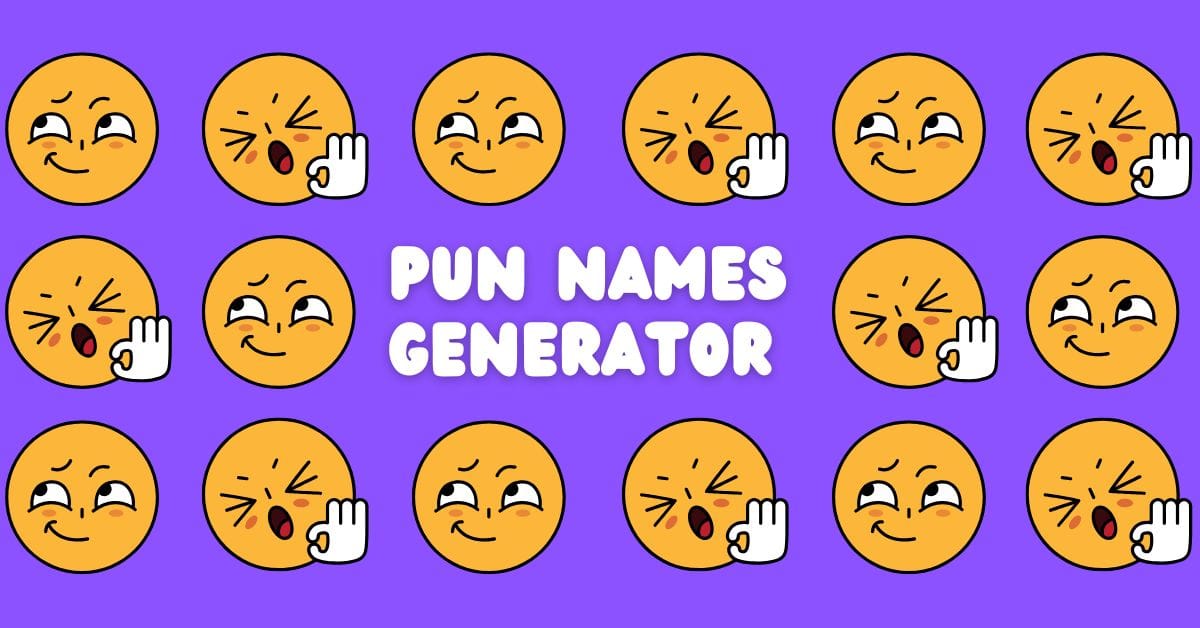 Pun Names Generator: Create Funny, Clever & Creative Name Puns Instantly - funny names generator